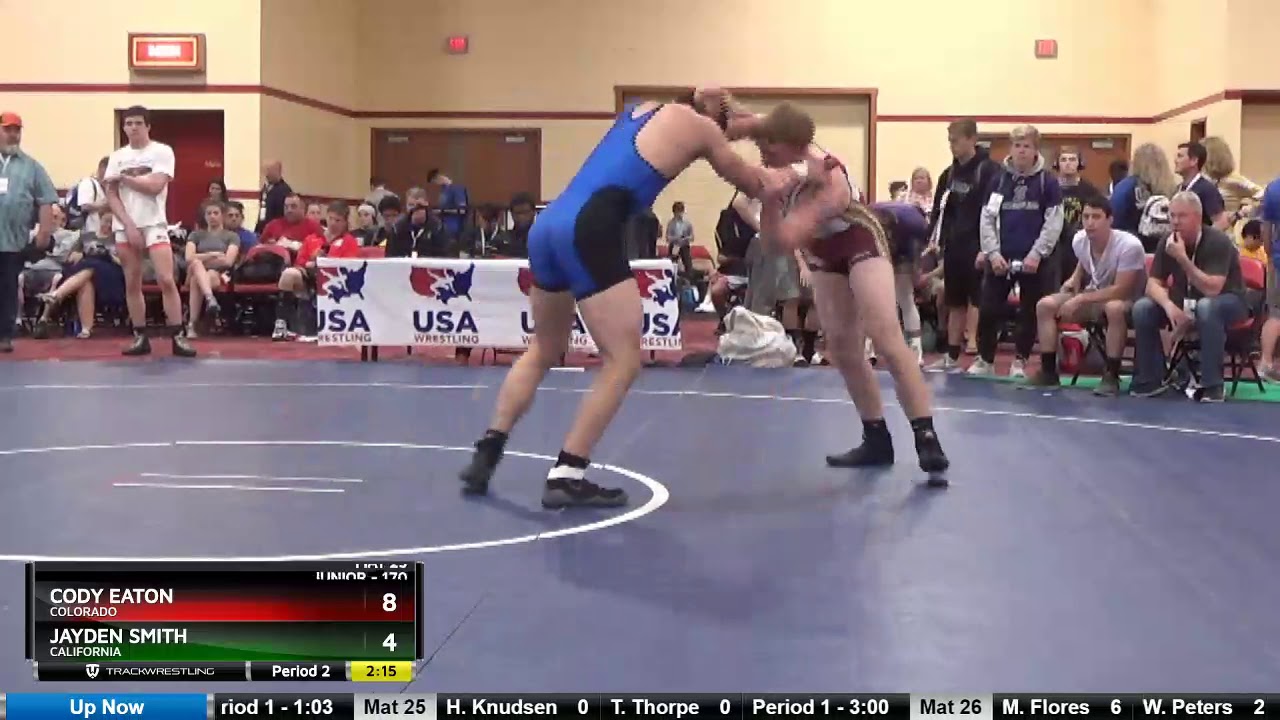 Junior 170 Cody Eaton Colorado Vs Jayden Smith California - YouTube