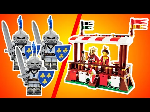 I BUILT a MASSIVE LEGO Castle Display | Castle Factions | Tavern ...