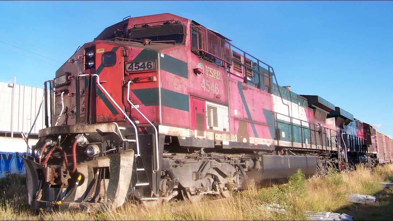 FERROSUR 4546 & 4708 PARTIENDO DEL LIMITE DE PATIO AL NORTE - YouTube