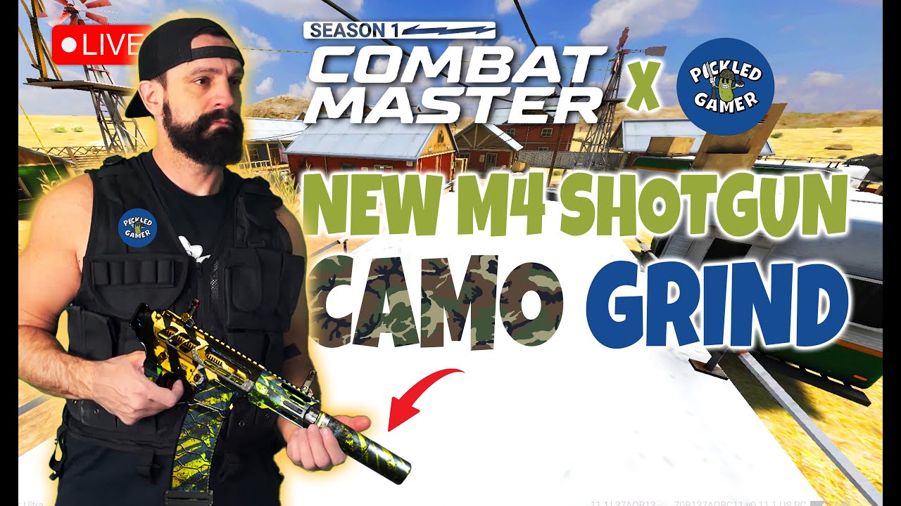 🔴 LIVE - Combat Master - NEW Update M4 Shotgun Camo Grind - 8AM PST # ...
