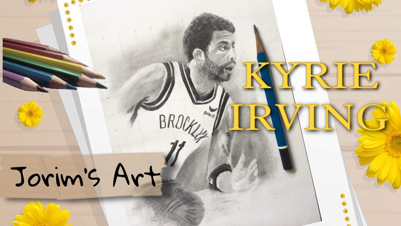 Drawing Kyrie Irving | Pencil Sketch - YouTube