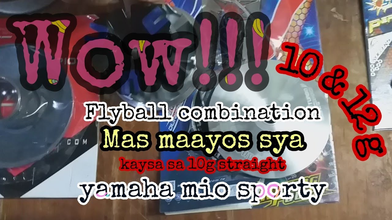 Mio Sporty Sun Racing CVT | Flyball combination 10 and 12 grams | Tips ...