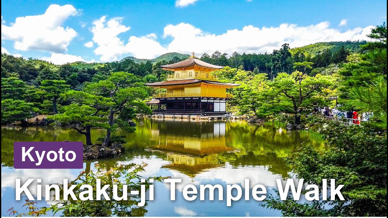 【Kyoto 💖】Walk Japan -Kyoto Kinkakuji Temple Daytime walk ASMR 【4K】나라 โ ...