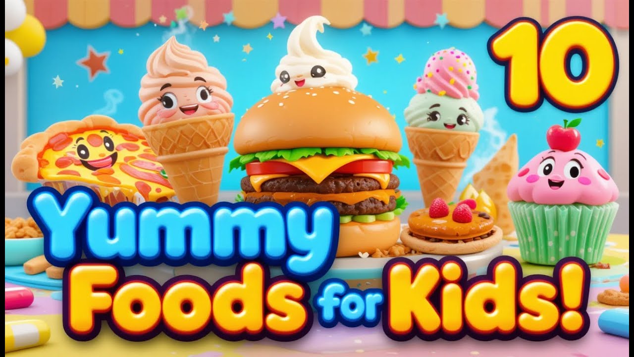 yummy Foods for Kids learning | Explore Delicious and Popular Snacks ...