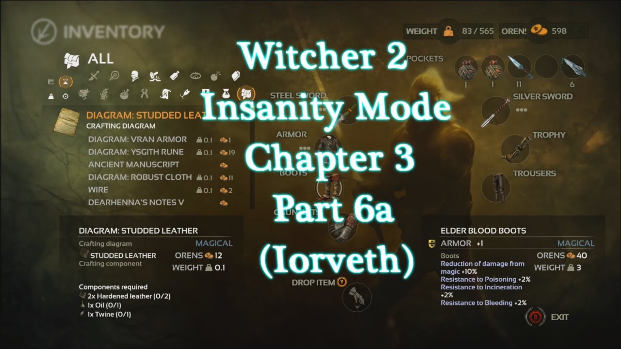 Let's Play Witcher 2 (Insane Mode): Forgotten Vran Sword (Iorveth ...