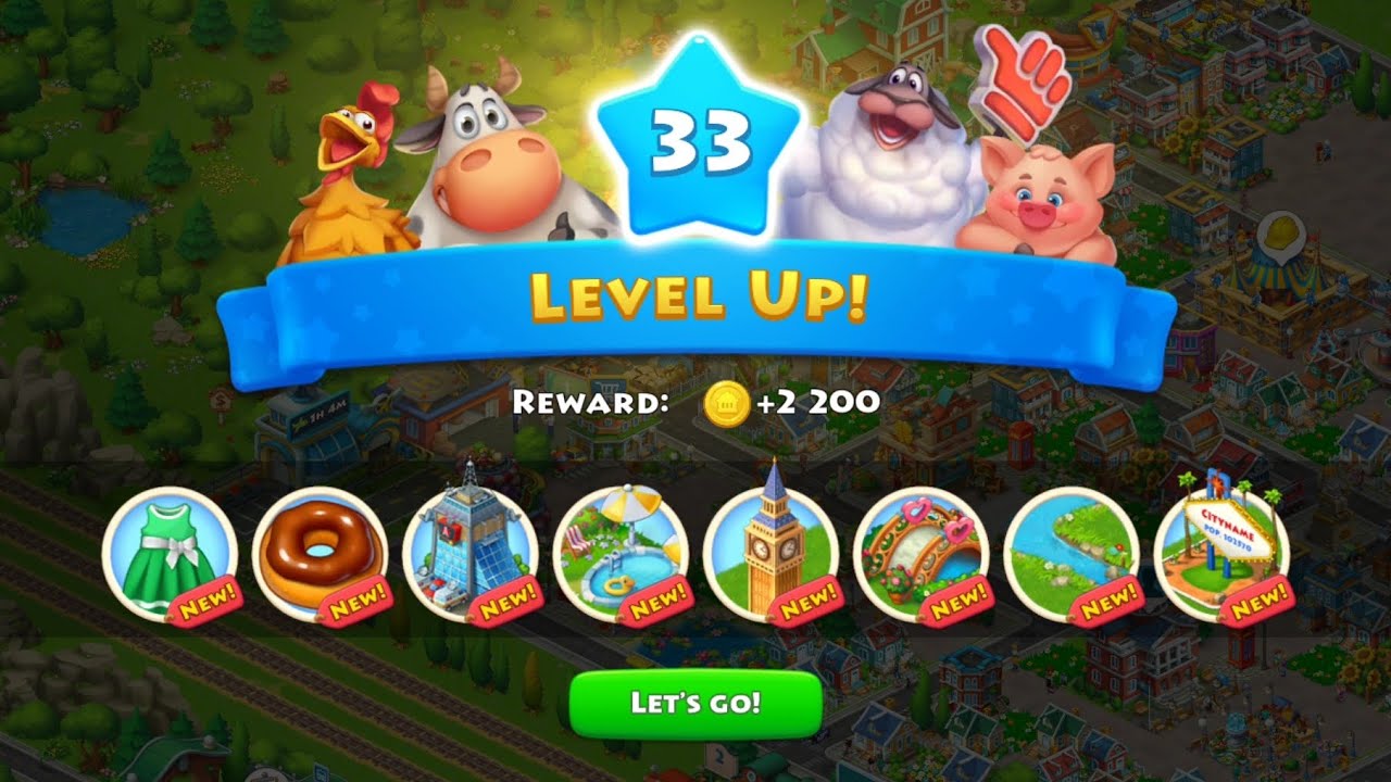 Level 33 unlocked 🔥 I Township Mobile Game 🏡 🌴 - YouTube