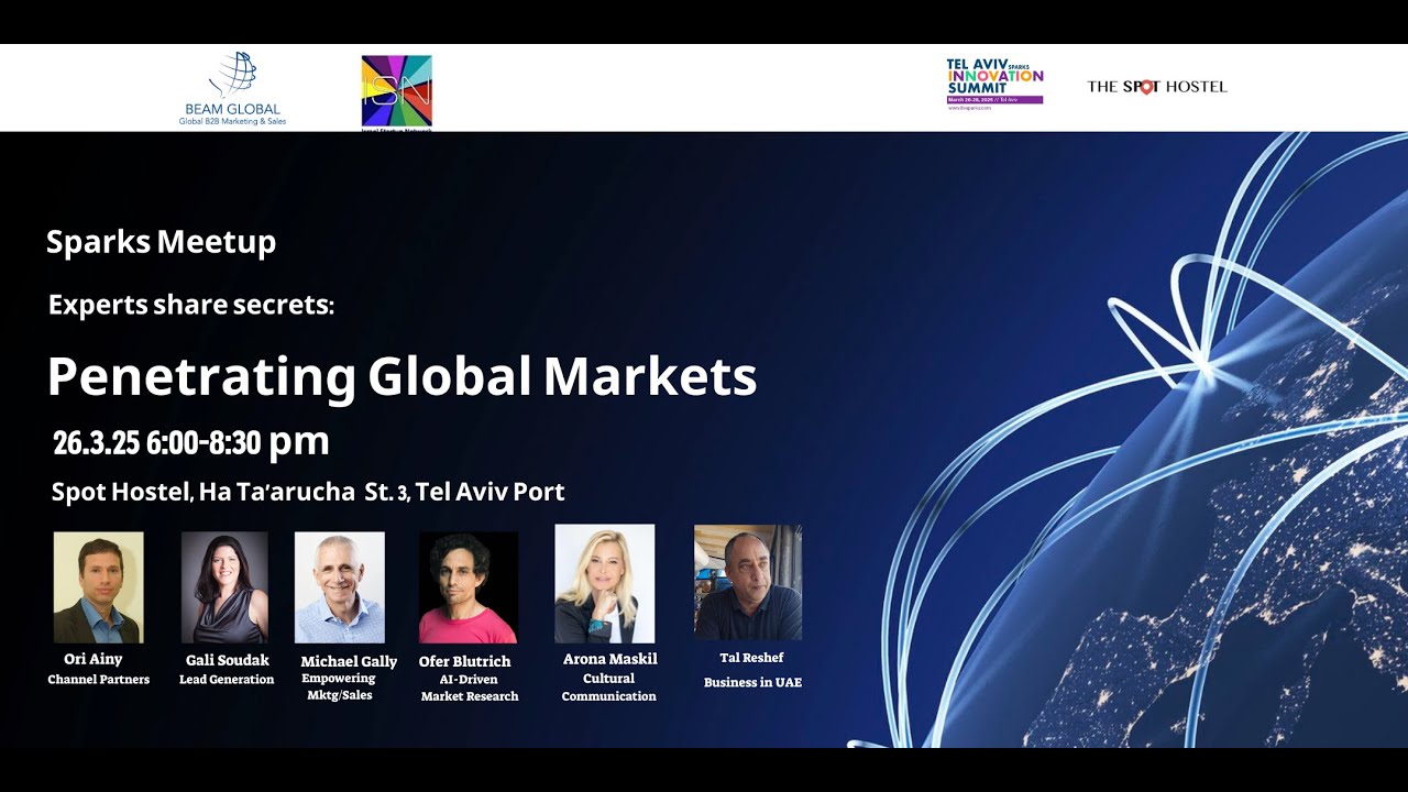 Experts share secrets for penetrating global markets - Sparks Meetup recording - YouTube