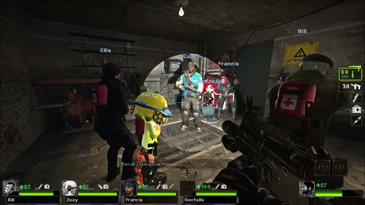 Left 4 Dead 2 - Custom Campaign Redemption 2 With All 8 Survivors Gameplay (As Louis) - YouTube