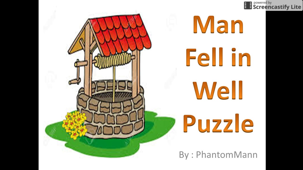 Interview puzzles with answers|Man falling in well puzzle - YouTube