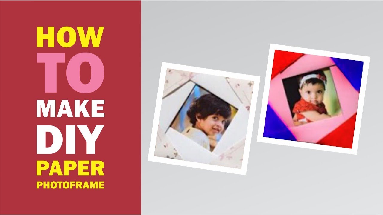 How to make paper frame |DIY Easy Paper Photo Frame | Gift Ideas 2020 ...
