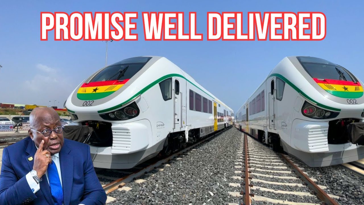 See it First! Ghana's New Trains Commissioned by President Akufo-Addo ...