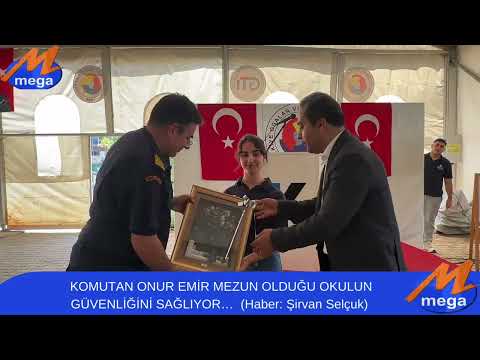 SAHİL GÜVENLİK KOMUTANI MEZUNU OLDUĞU OKULUN GÜVENLİĞİNİ SAĞLADI…