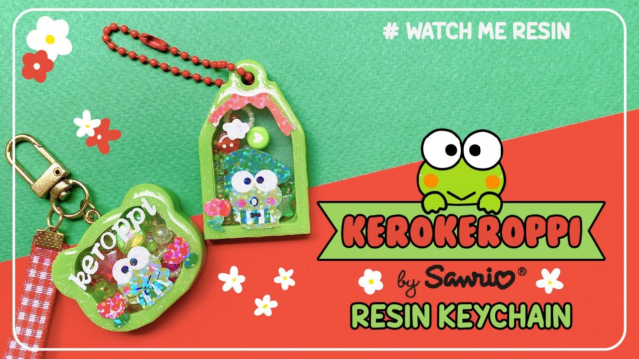 [Eng] 🐸 Làm Móc Khóa Kerokeroppi Bằng Resin l Making Sanrio Resin ...
