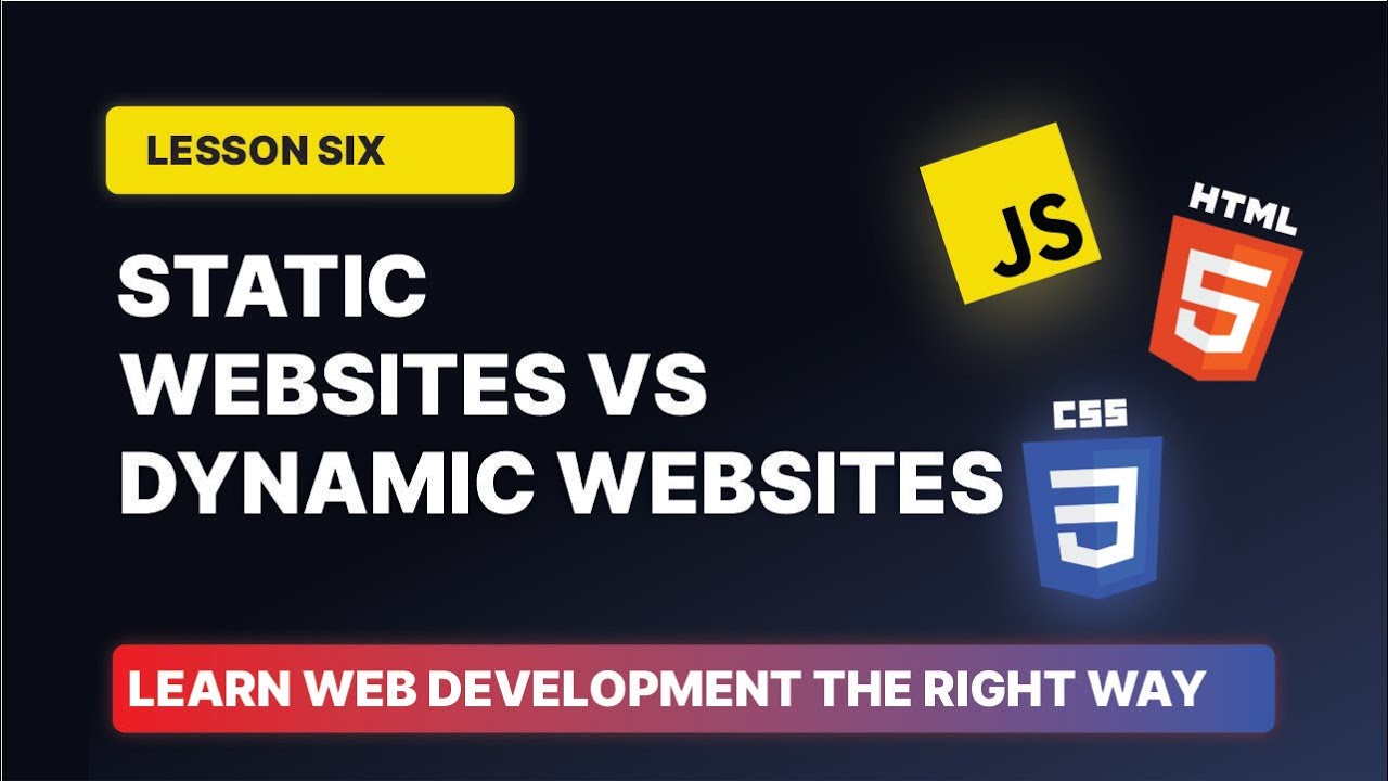 Understand the 2 different categories of websites in less than 5 ...