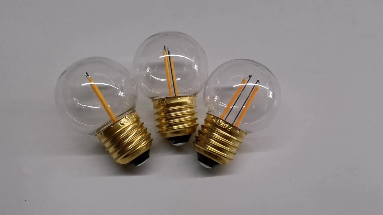 how to filament E27 G45 festoon globe G45 led filament bulb [fast and ...