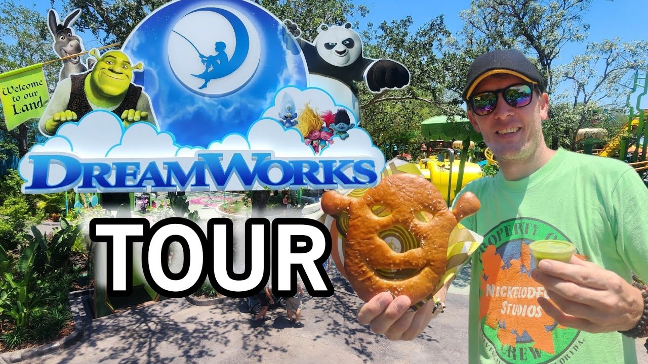 Full Tour Of Brand New DREAMWORKS LAND At Universal Studios With ...