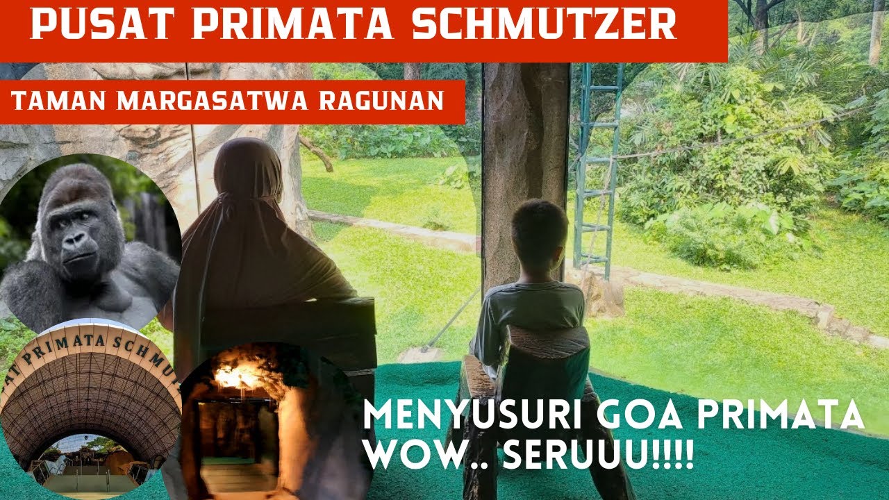 PUSAT PRIMATA SCHMUTZER RAGUNAN||Menelusuri Goa nya, wooow... seruuu ...