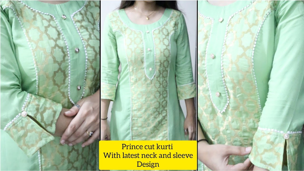 Princess Cut Kurti Cutting and Stitching Step by Step | Kurti/Suit ...