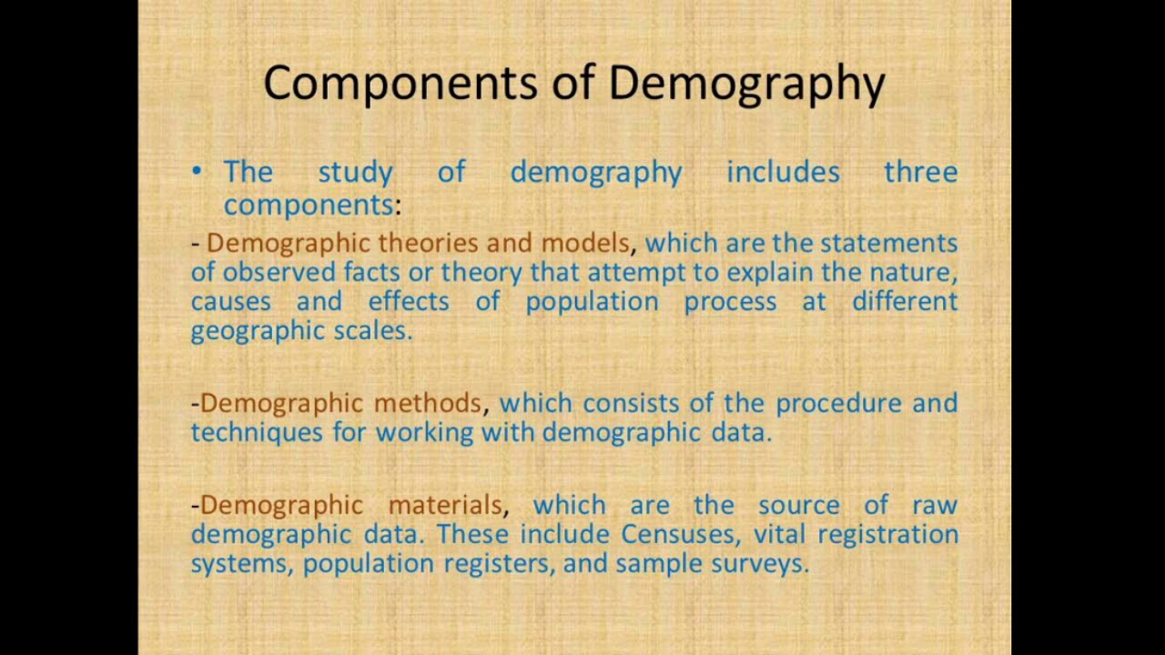 Intro to Demography - YouTube