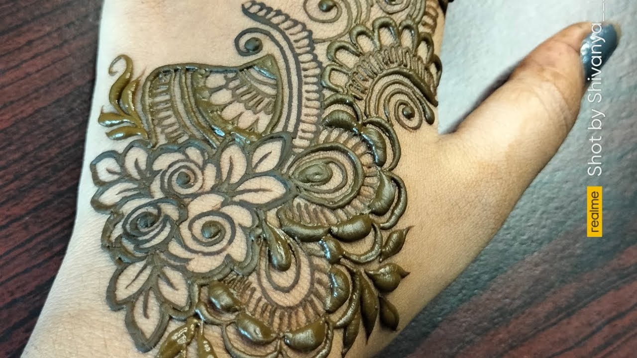 backend mahndi design/easy and simple#bridalmehndi #mahndidesign2023 # ...