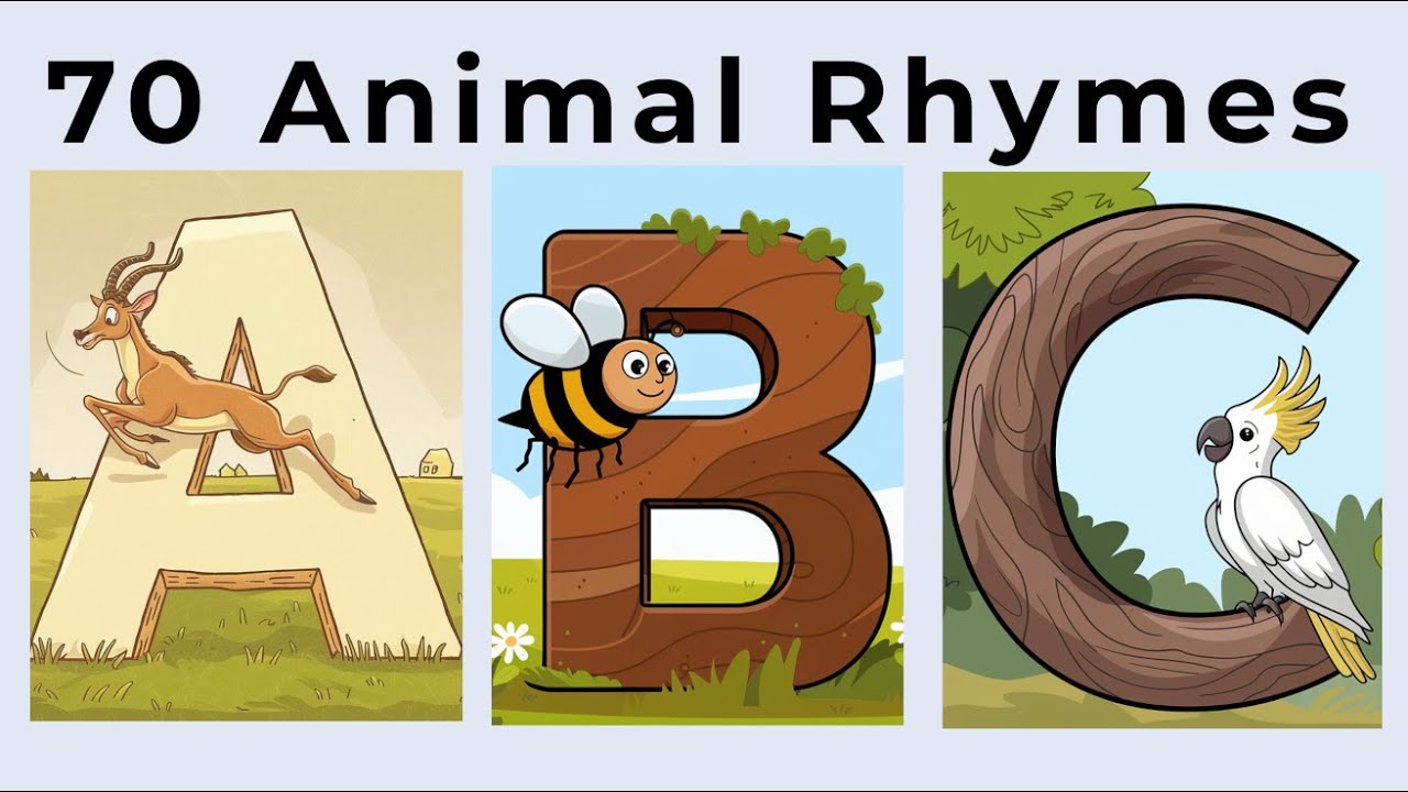 ABC Animal Rhyme - Alphabet Music (70 Fun Animal Facts) - YouTube