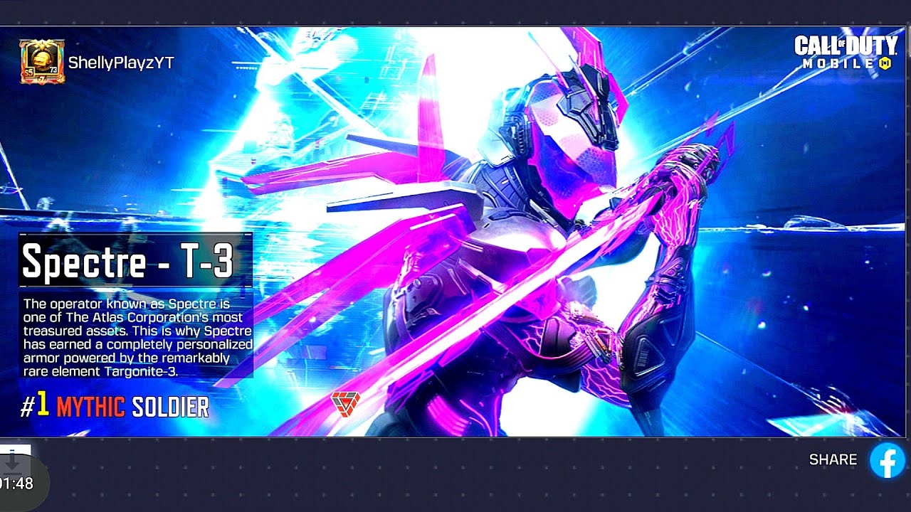 CODM Spectre T-3 Unlocked & Fully Maxed Out🔥1st Mythic Operator😍 - YouTube