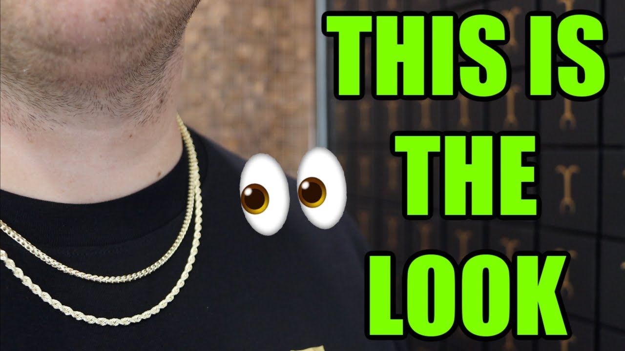 BEST chains to get this LOOK! (3MM FRANCO w/ 4MM ROPE) - YouTube