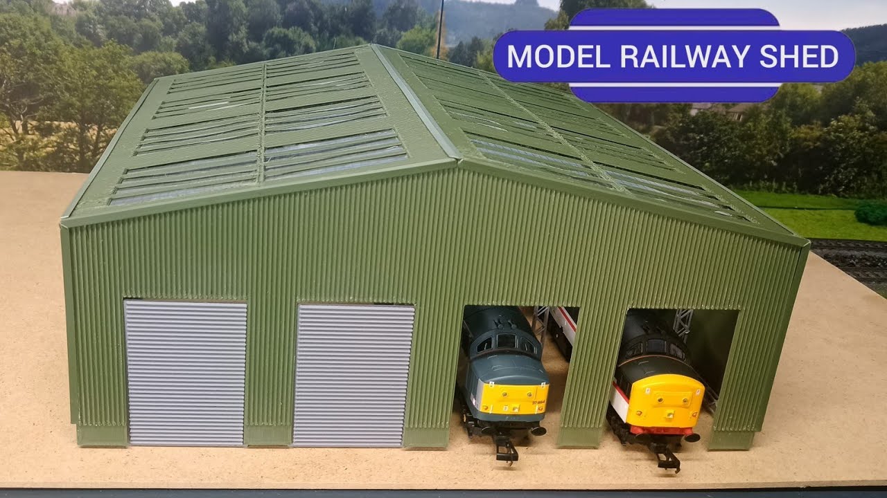 Custom made 3D printed Engine sheds / TMDs for your Model Railway. # ...