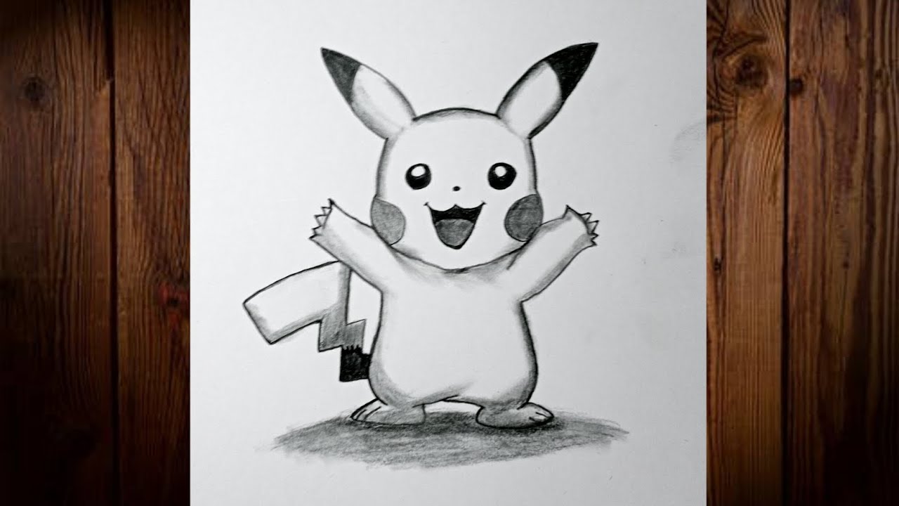 how to draw pikachu step by step draw || drawing tutorial for beginners ...