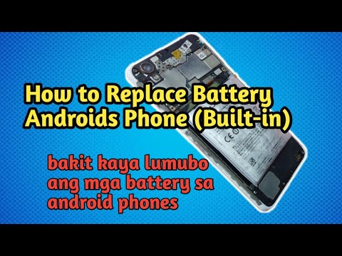 How to replace battery android phone (Built-in) - YouTube