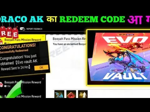 DRACO AK47 REDEEM CODE | FREE FIRE TODAY 2ND NOVEMBER DRACO AK47 REDEEM ...