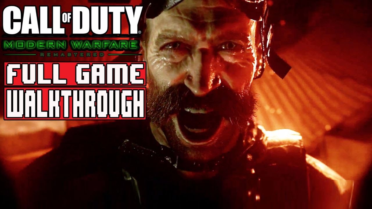CALL OF DUTY MODERN WARFARE REMASTERED Full Game Walkthrough - No ...