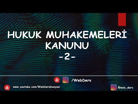 Hukuk Muhakemeleri Kanunu #2