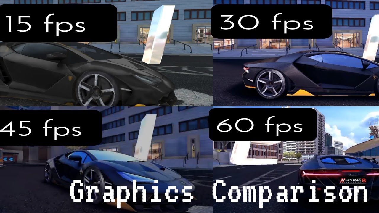 Asphalt 8 | Graphics comparison😱 - YouTube