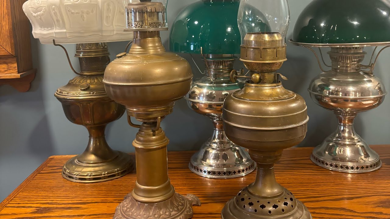 1880 ‘s Kerosene lamps,New Wanzer mechanical oil lamp. - YouTube