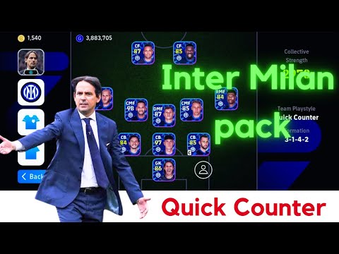 Inter Milan Pack || efootball 24||Quick Counter|| Inzaghi - YouTube