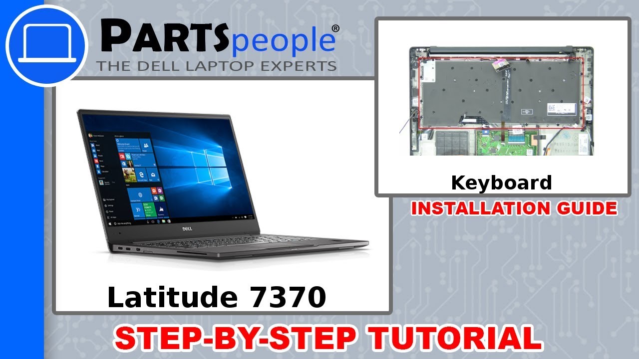 Dell Latitude 13-7370 (P67G001) Keyboard How-To Video Tutorial - YouTube