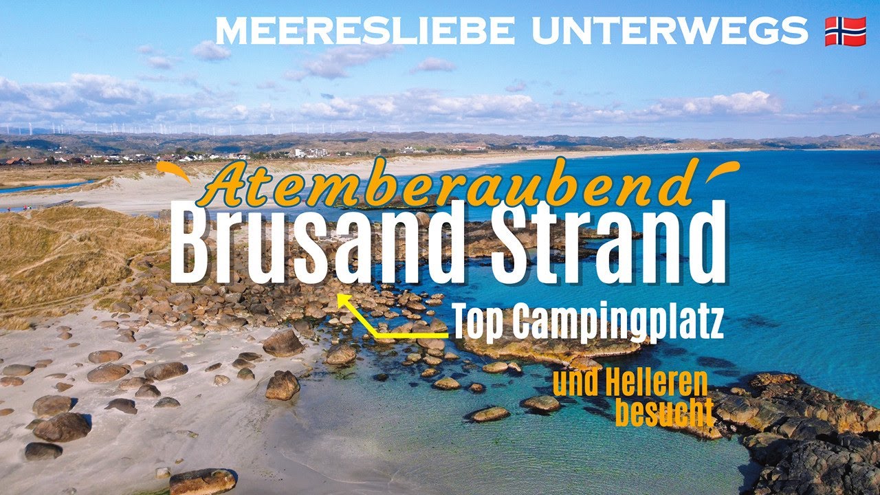 Brusand-Strand Südsee-Feeling und Helleren Sightseeing 🌲#norway # ...