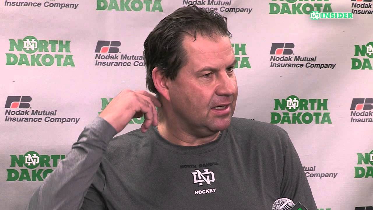 UND hockey press conference 10-14-15 Brad Berry - YouTube