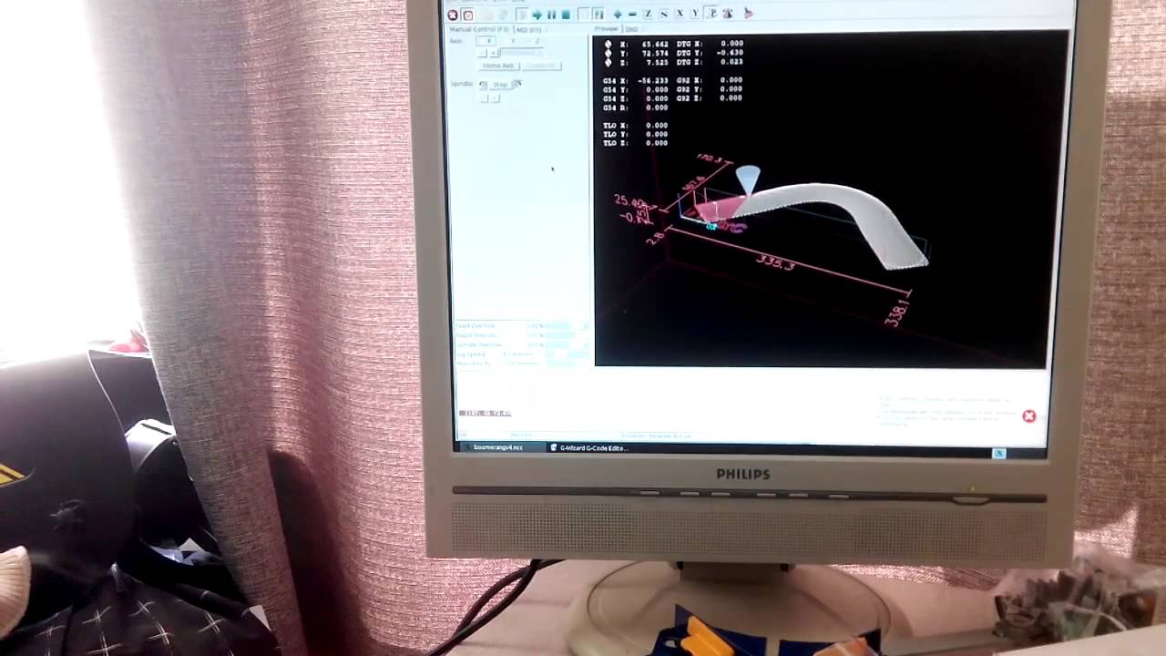 linuxcnc 5axis breakout board FMD2740A calibration - YouTube