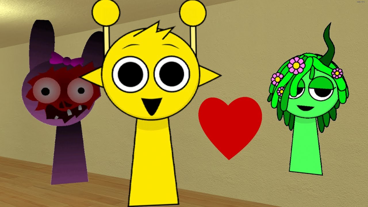 Sprunki Pinky is jealous of Sprunki Simon who is paired up with Sprunki ...