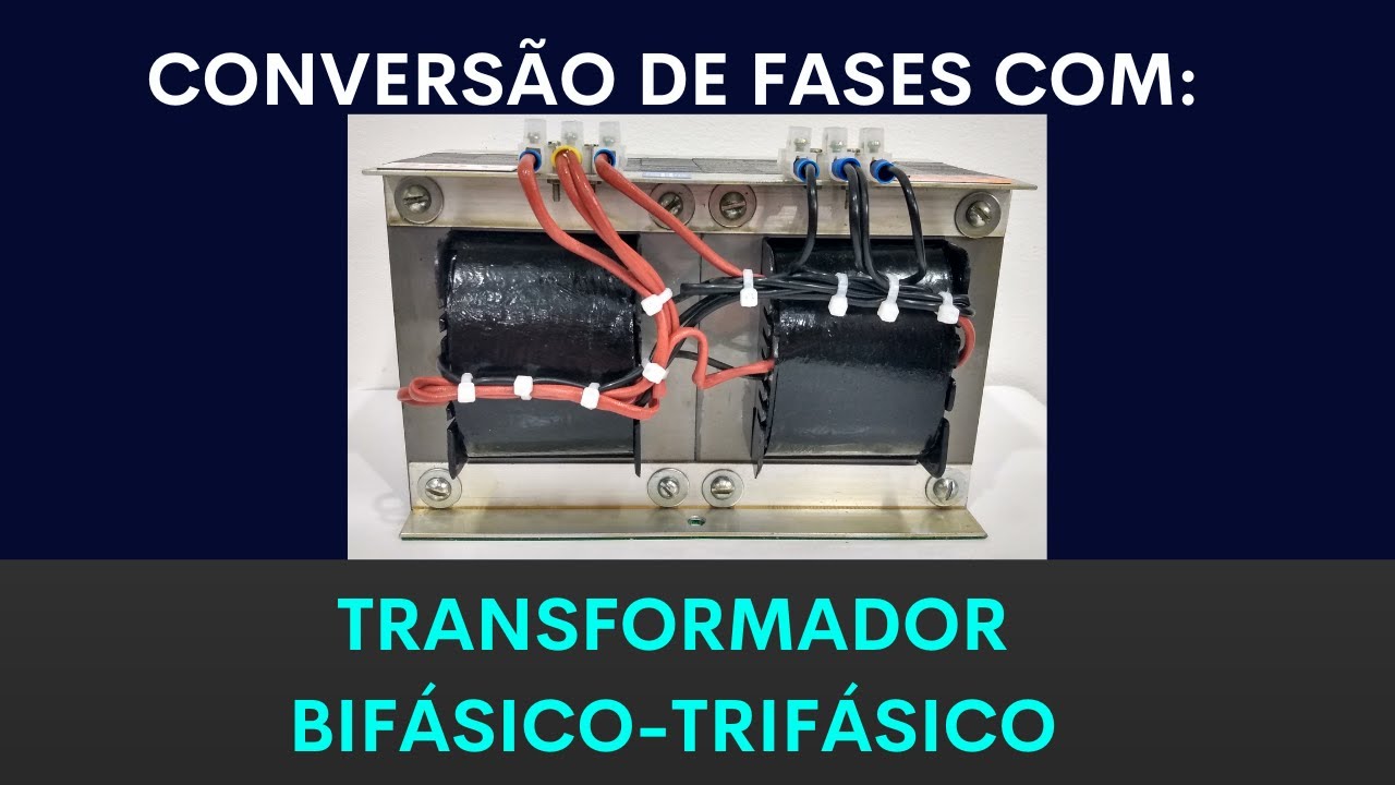 Conversão de fases utilizando um transformador com entrada bifásica com ...