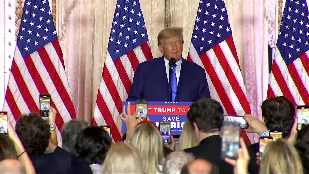 Trump Speaks to Supporters on Election Night - YouTube