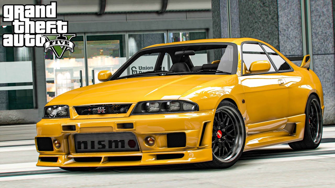 GTA VสอนลงMOD รถ Nissan Skyline GT-R R33 1995 X Nismo ADD-ON - YouTube