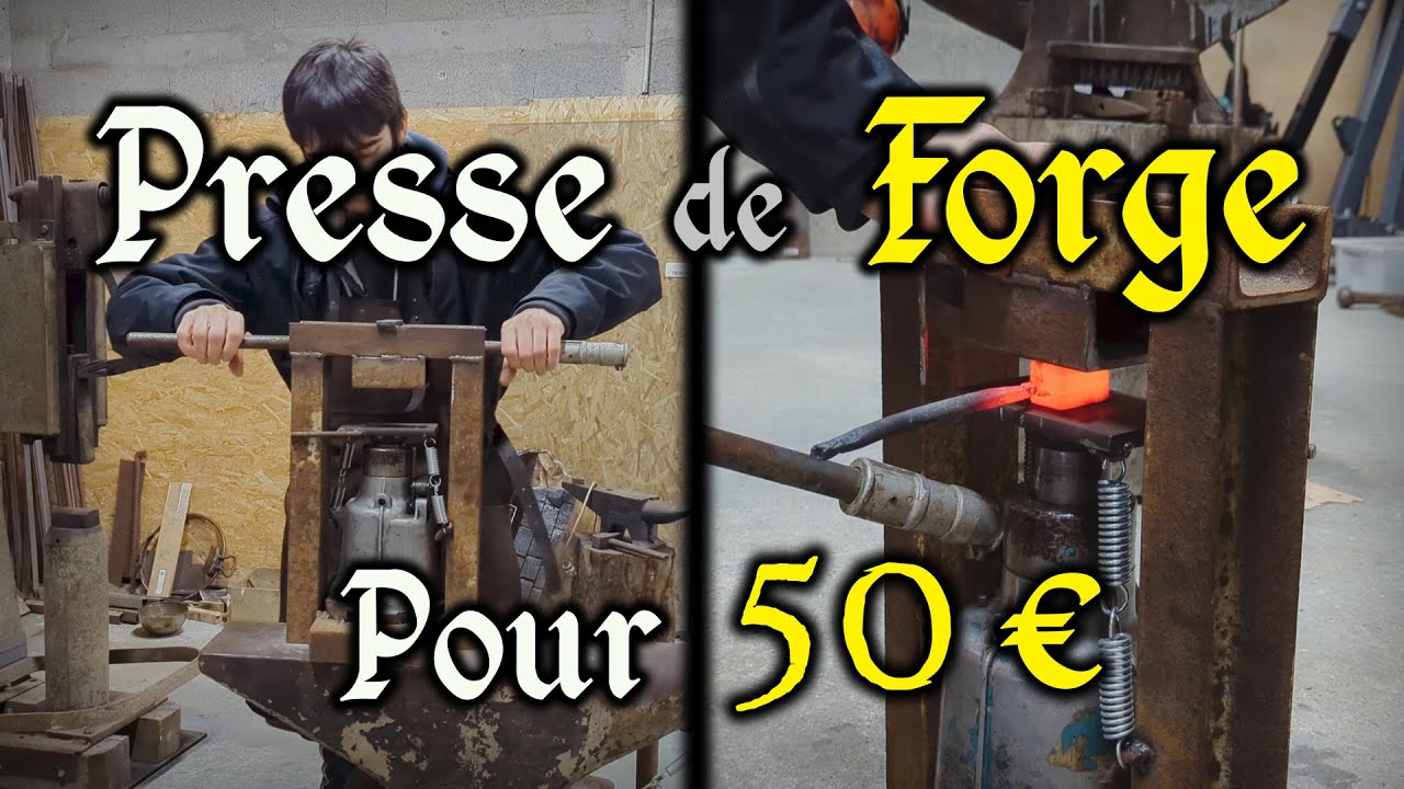 Fabriquer une Presse de Forge pour 50 Euros : Points Forts, Utilisation, et Limitations - YouTube