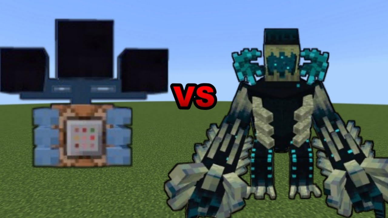 Wither Storm vs T - Rex Warden in Minecraft Mob Battle - YouTube