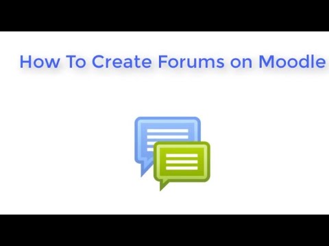 How to create Forums on Moodle - YouTube
