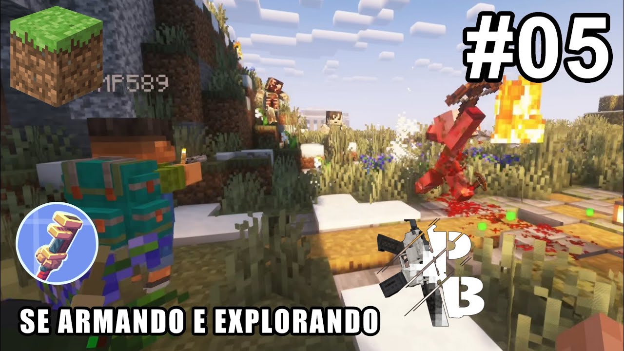 Se ARMANDO e primeira tentativa de explorar - Minecraft Zumbis #05 ...