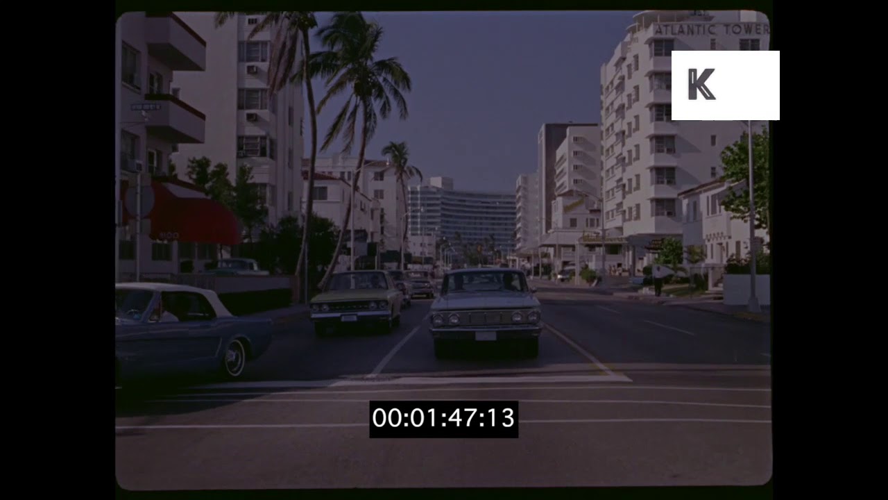 1960s Miami Driving, Aerials, Nightlife in HD from 35mm - YouTube