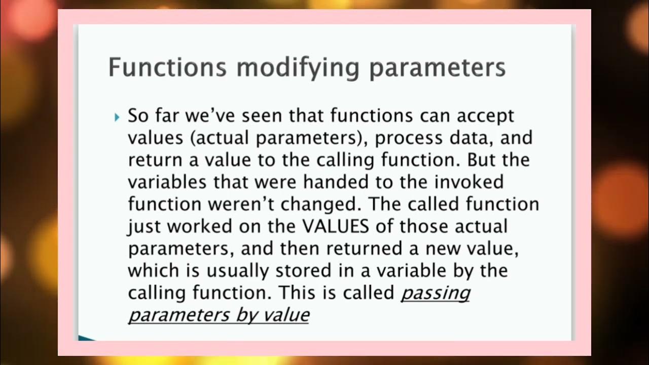 GE3151 PSPP UNIT 3 Functions in python - YouTube